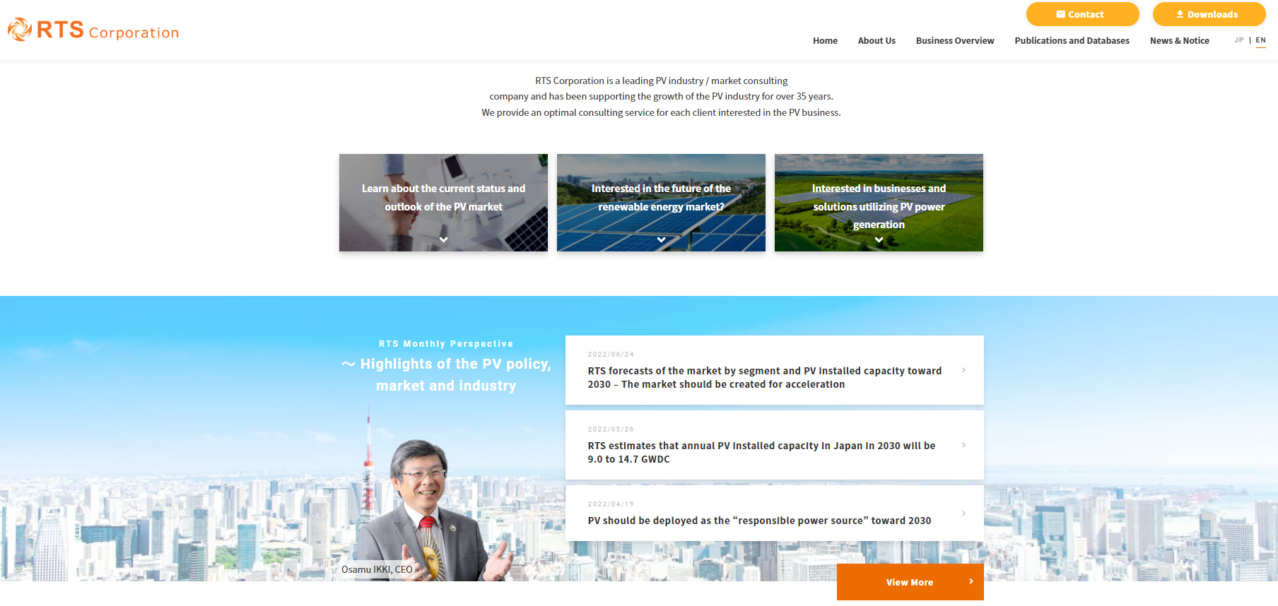 We have just renewed our website | RTS Corporation